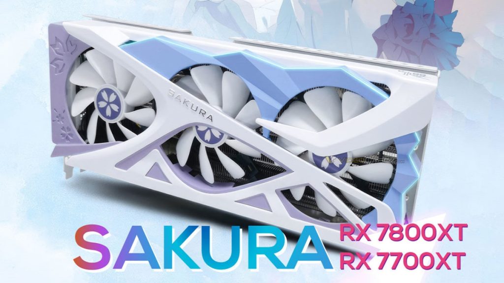 Yeston presenta sus GPUs blancas Radeon RX 7800/7700 XT SAKURA