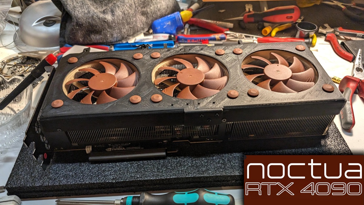 RTX 4090 con disipador Noctua: el sueño de un fanático del silencio